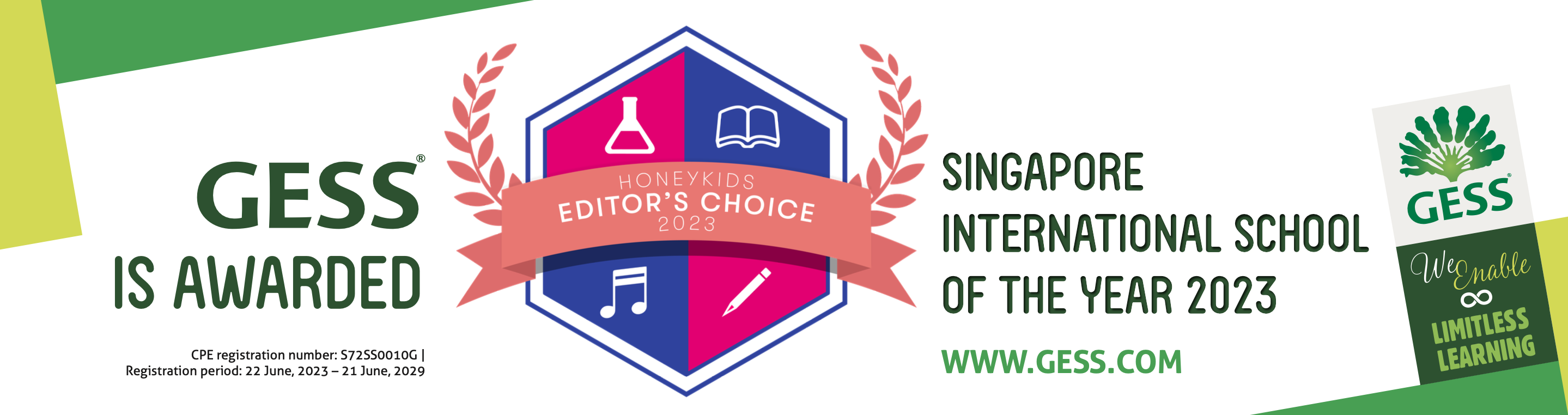 Year-round applications and starts at GESS International School Singapore